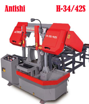 Máy cưa vòng loại 1 trụ 4Hp H-35/42S Antishi cắt phôi thép 350x420mm