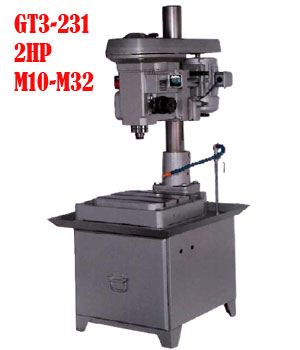 Máy ta rô Hi-Tap M10-M32 GT3-231, Motor 2Hp 6 cực, taro đứng tự động